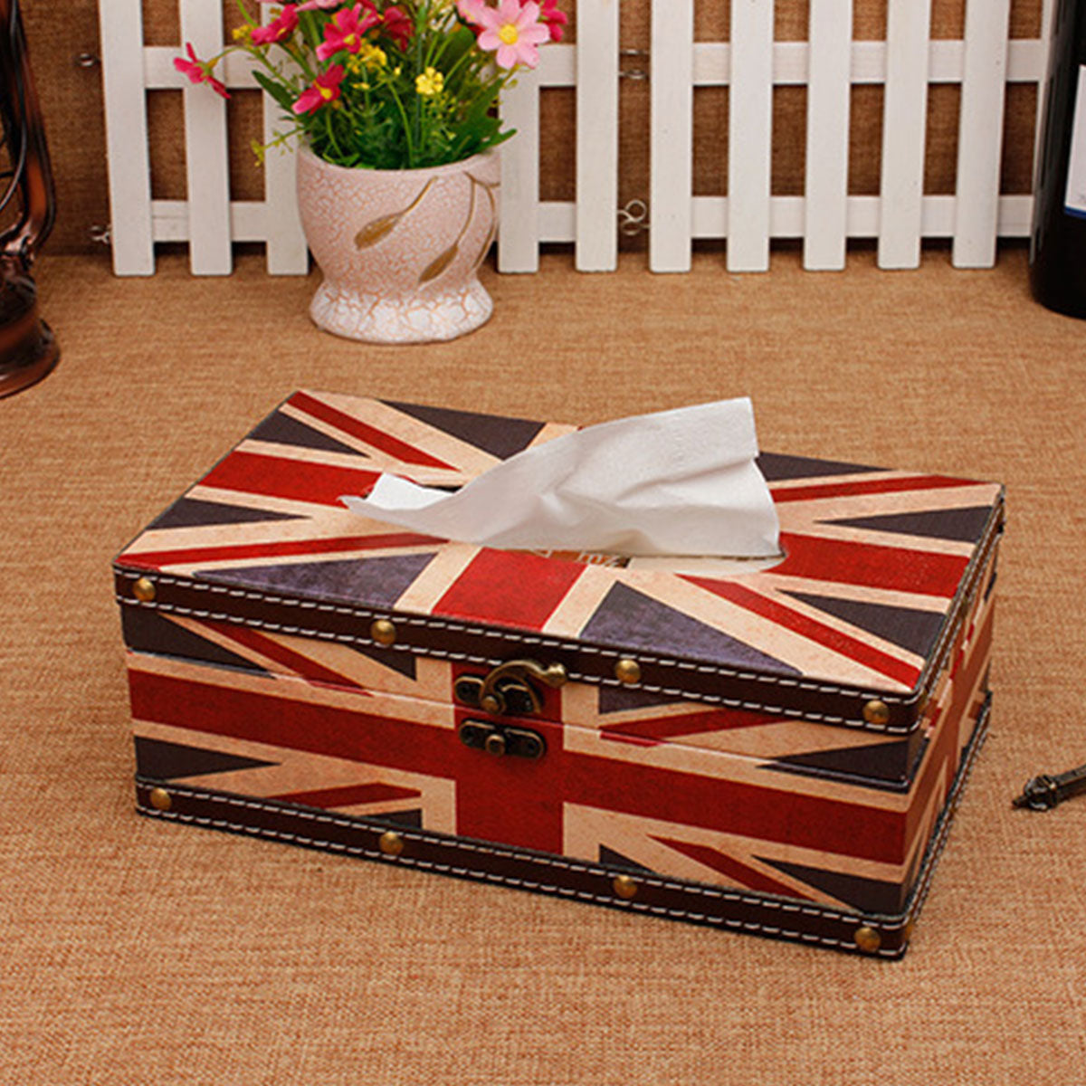 Splendid&Co.-$29.99-British Vintage Style Home Tissue Box